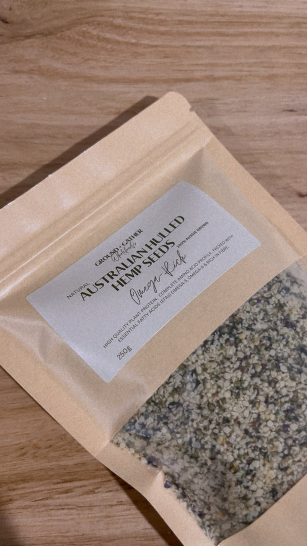 Australian Hulled Hemp Seeds – Ground + Gather Wholefoods